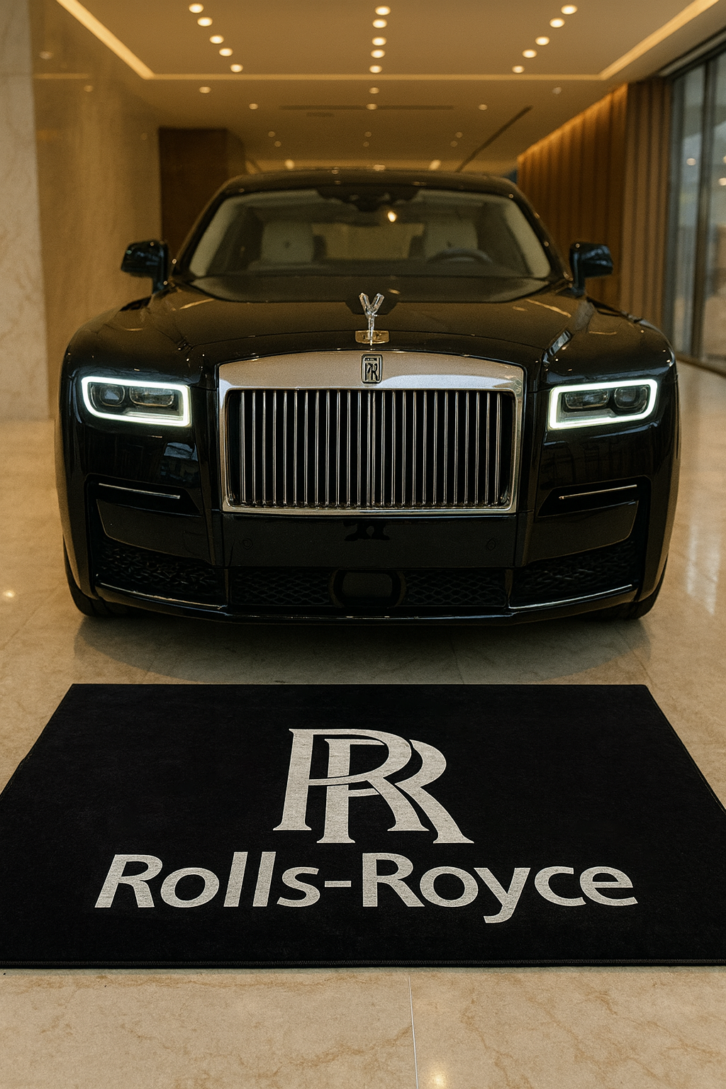 Rolls-Royce 5x7 ft (60x87") Luxury Garage Mat | Elite Floor Rug ...